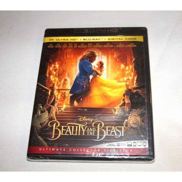 Media | New Beauty And The Beast 4k Ultra Hd Plus Blue Ray Plus Digital ...